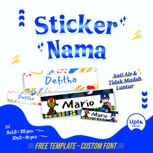 Jual Stiker Inventaris - Label Sekolah Anak - Label Nama Barang ...