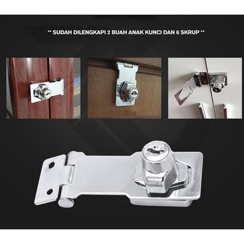 Jual Besi Plat 3in OverPal Alat Pengunci Pengaman Pintu Rumah Anti ...