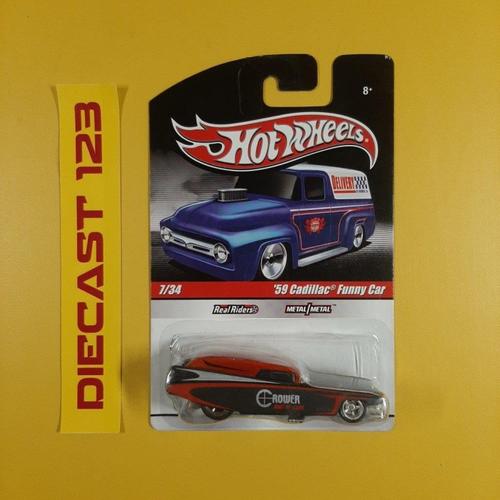 Jual Hot Wheels '59 CADILLAC FUNNY CAR Black Red HW DELIVERY SLICK ...