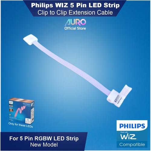 Jual Kabel Extension Clip to Clip LED Strip Philips WIZ 5 Pin Tanpa ...