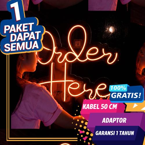 Jual Lampu Hias Neon Sign Custom 6 Huruf Lampu LED - Kota Bandung ...