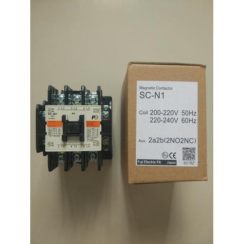 Jual MAGNETIC CONTACTOR KONTAKTOR FUJI SC-N1 SC N1 COIL 220VAC 2NO 2NC ...