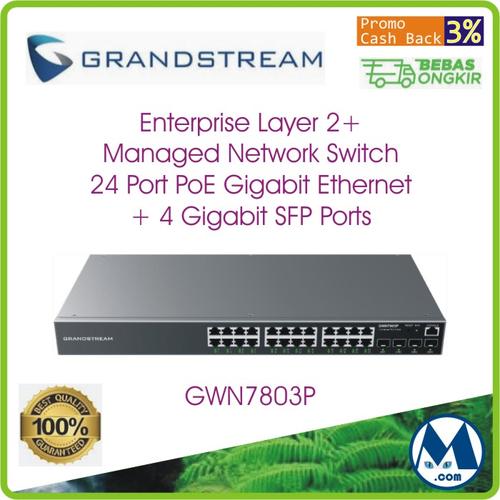 Jual Grandstream GWN7803P Enterprise Layer 2+ Managed Network PoE Switch - Jakarta Pusat - MSI ...
