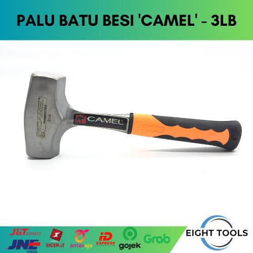 Jual Palu Batu Besi 3 LB Gagang Fiber CAMEL | Palu Bodem Bogem 3LB 1.5 ...