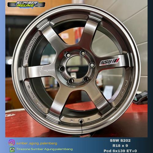 Jual Velg Mobil TE37 SSW S202 Ring 18 x 9 6x139 pajero fortuner hyper dark - Kota Palembang ...