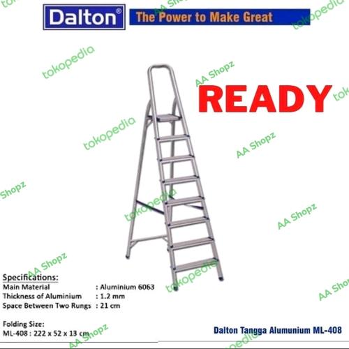 Jual Tangga Alumunium Lipat 8 Step Dalton ML-408 2.1 Meter Tangga Lipat ...
