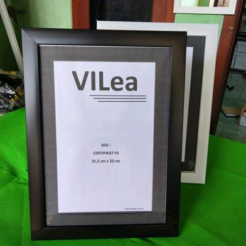 Jual bingkai foto f4 / sertifikat / ijazah UKURAN 21,5 X 33 CM - Hitam ...