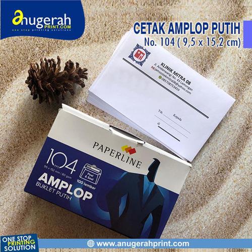 Jual Cetak Amplop Kop Surat Alamat Kantor /Print Amplop Putih Pendek ...