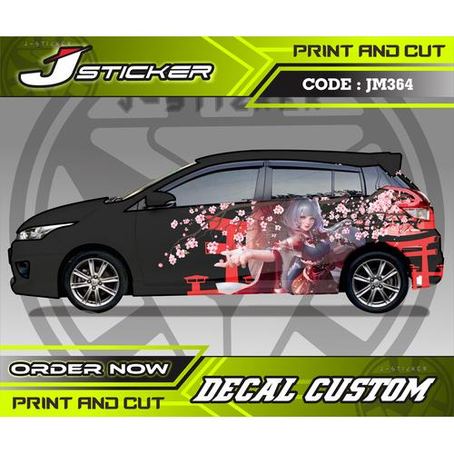 Jual sticker print decal mobil agya ayla yaris calya sigra dll - Kota ...
