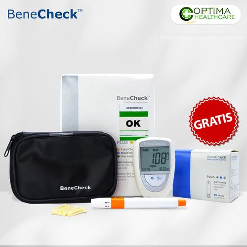 Jual Benecheck PLUS 3 in 1 & Strip Gula Darah - Alat Cek Darah ...