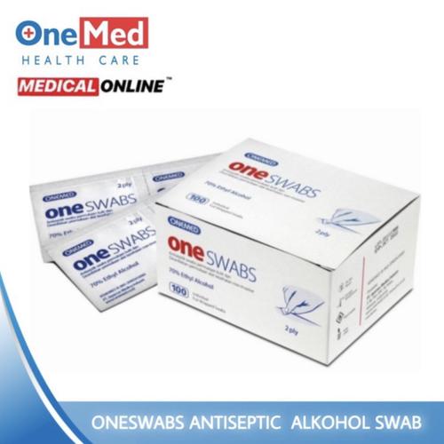 Jual TISSUE ALKOHOL ONESWAB ONEMED ALCOHOL PEMBERSIH SWAB MEDICAL ...