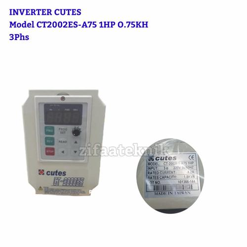 Jual INVERTER CUTES Model CT-2002ES-A75 0.75KW 3Phase 1Phase 220V ...