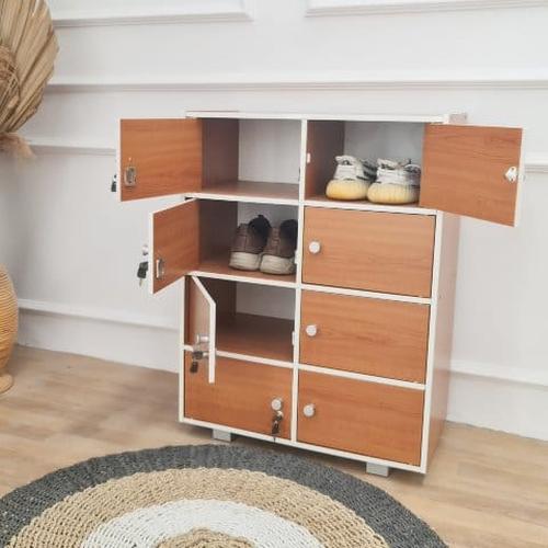 Jual RAK BUKU CABINET RAK SERBAGUNA BEDSIDE MEJA HIAS LOKER CABINET - 3 ...