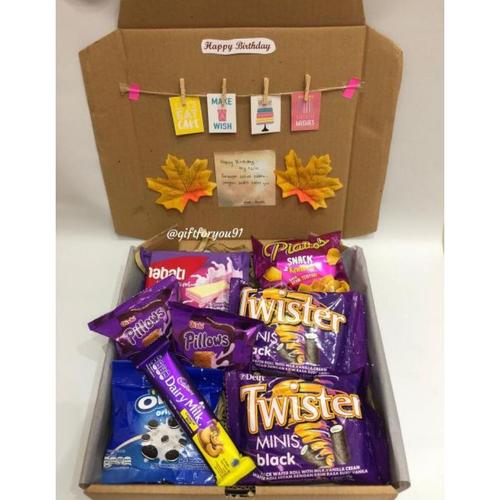 Jual Snack box edisi custom warna/hampers box/hampers snack/hadiah ...