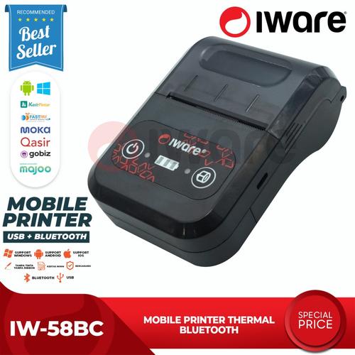 Jual MOBILE PRINTER BLUETOOTH THERMAL STRUK KASIR/PPOB 58MM IWARE-58BC - Kota Bandung - JESSTECH ...