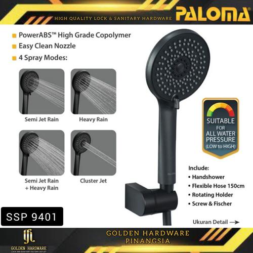 Jual HAND SHOWER MANDI SET KOMPLIT HEAD KEPALA HITAM BLACK PALOMA SSP ...