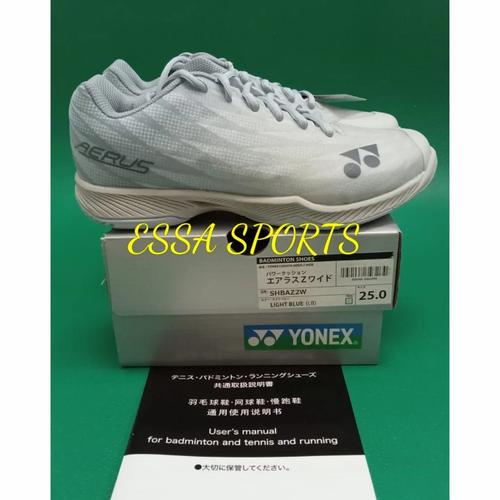 Promo SEPATU BADMINTON YONEX AERUS Z2 WIDE LIGHT BLUE JP CODE ORIGINAL ...