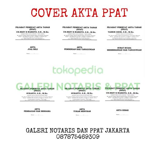 Jual cover akta ppat cover putih ppat cover ppat custome - TANPA JUDUL ...
