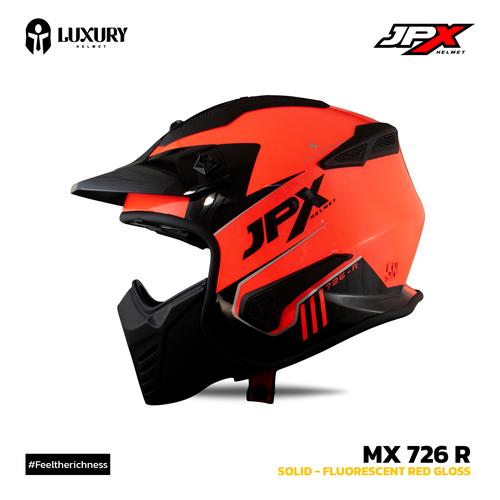 Jual Helm JPX MX 726-R - Solid - FLUORESCENT - F.RedGloss, XL - Kab ...