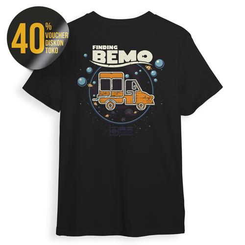 Jual Sparrowdy, T'shirt / Kaos Parodi, FINDING NEMO BEMO - Hitam, S ...