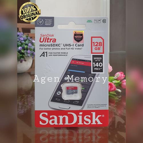 Jual Memory Card MicroSD MIcro SD Sandisk Ultra Class 10 128GB 128 GB ...