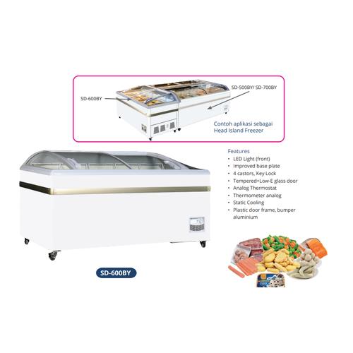 Jual FREEZER GEA SLIDING CURVE GLASS FREEZER 600L SD-600BY SD 600BY ...