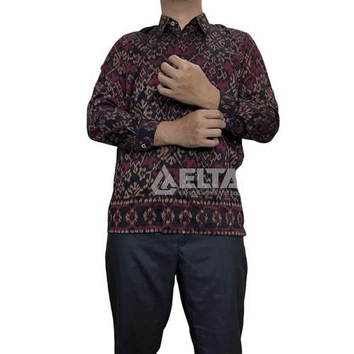 Jual baju kemeja tenun endek premium original by elta seragam kantor ...