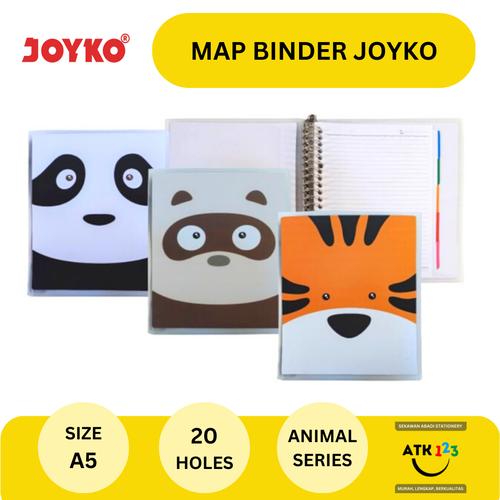 Jual Map Binder / Buku Binder Kuliah Merk Joyko Animal Face A5-TSAF ...