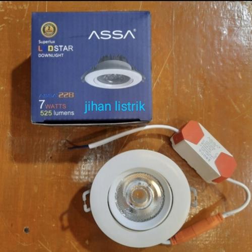 Jual downlight led 228 cob 7w assa inbow 220volt/lampu spotlight DL228 ...