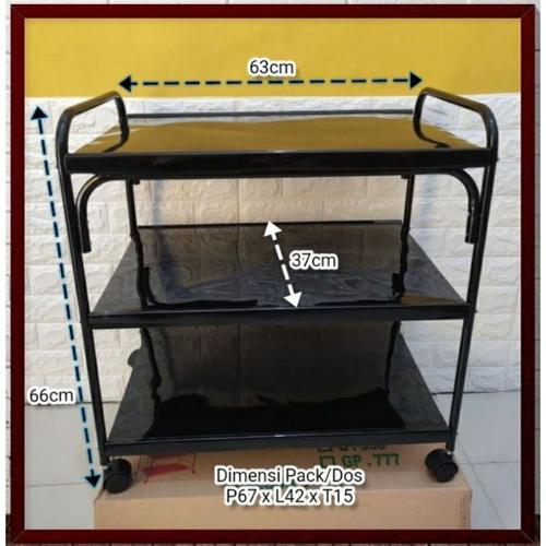 Jual Rak TV Besi Berkualitas / Rak Besi Tiga Susun / Meja 3 Susun ...