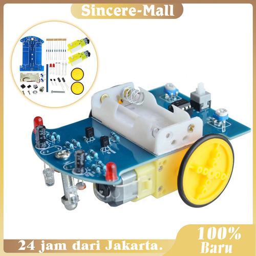 Jual DIY Robot Line Follower Smart Car Line Tracking Robot Kucing - D2 ...