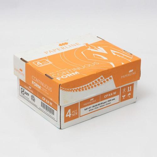 Jual Kertas Continuous Form 4 Ply kecil warna Paperline faktur invoice ...