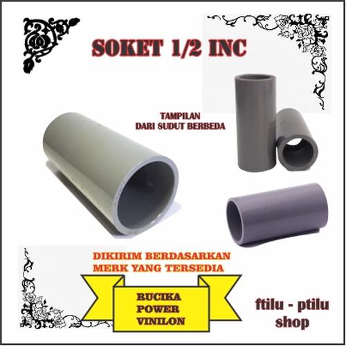 Jual SOKET SOCKET SAMBUNGAN PIPA PARALON UKURAN 1/2 INC VINILON - Kota ...