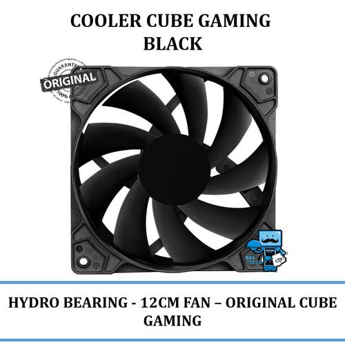 Jual CUBE GAMING BLACK (Hydro Bearing) - 12CM FAN - Jakarta Pusat - Das ...