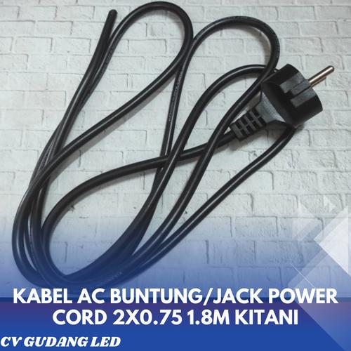 Jual Kabel AC Buntung / Jack Power Cord 2x0,75 1,8m - Kitani - Kab ...