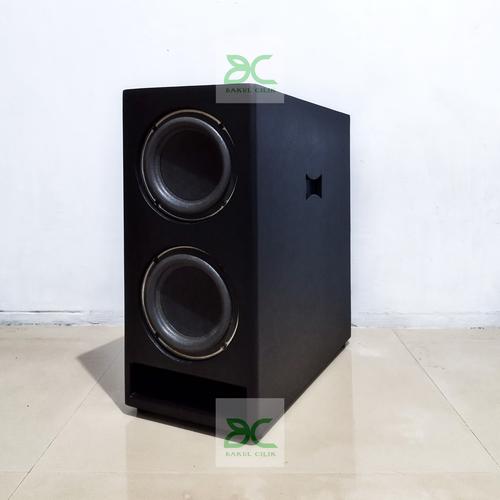 Jual Box Subwoofer Double Driver + Speaker 6.5 Inch - Serat Kayu A, SRP ...