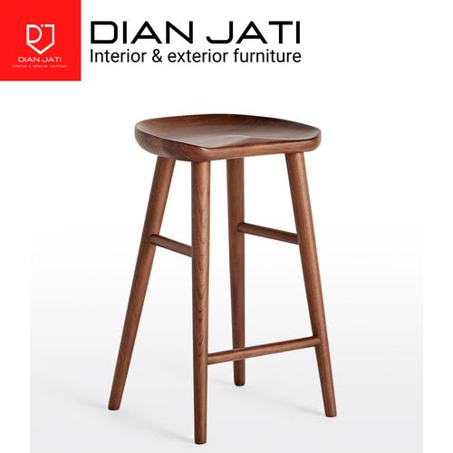 Jual Kursi bar stool minimalis kayu jati kursi cafe tinggi modern ...