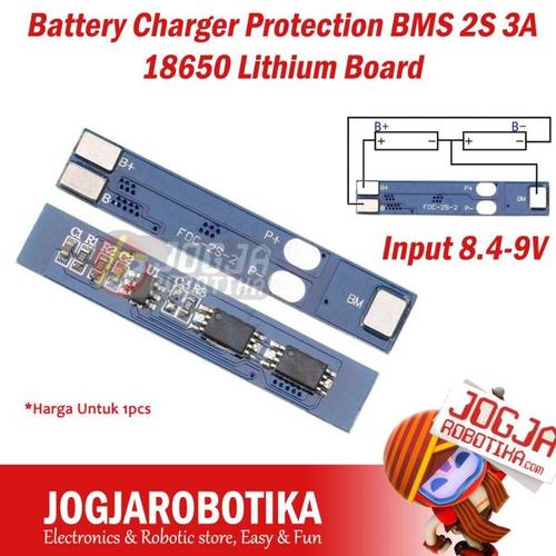 Jual Battery Charger Protection BMS 2S 3A 7.4V 8.4V 18650 Lithium Board ...