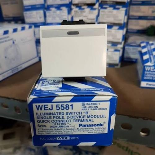 Jual Mata Saklar Lebar Lampu Panasonic WEJ 5581 Wide Series - Jakarta ...