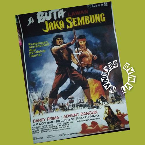 Jual Poster Karton Si Buta Lawan Jaka Sembung Ukuran 54,5 Cm x 39,5 Cm ...