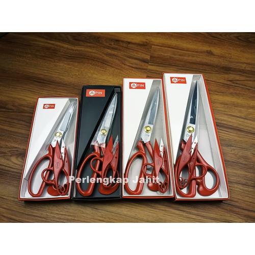 Jual Gunting Potong Bahan Kain Gunting Pin Merah 1094 1194 High QualitY ...