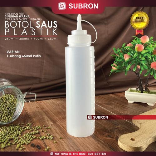 Jual BOTOL SAUS/SAOS 1 LUBANG TOMAT KECAP SAMBAL MAYONAISE BUMBU ...