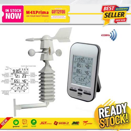 Jual Weather Station with Wind Speed Wireless and Direction ...