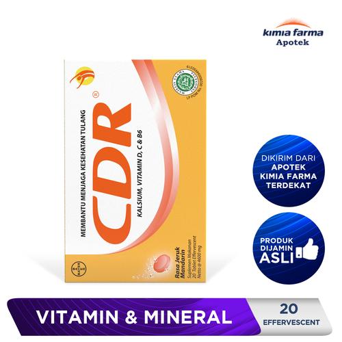 Jual CDR 20 TABLET EFFERVESCENT / SUPLEMEN KESEHATAN TULANG & SENDI ...