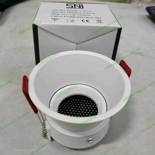 Jual kap / housing MR16 trimless spotlight/plafon honeycomb body putih - Jakarta Barat - CAHAYA ...