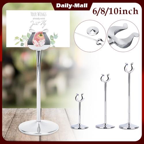 Jual Table Number Menu Stand Card Holder Tiang Nomor Meja Holder Foto ...