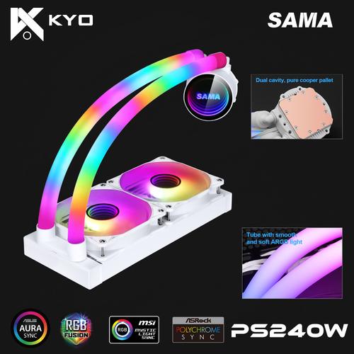 Jual KYO SAMA PS240W ARGB AIO Liquid Cooling 240mm AIO 240 GARANSI ...