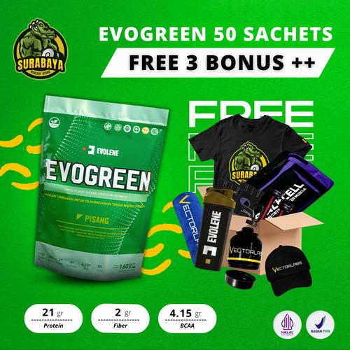 Jual Evolene Evogreen 50 Serving Evo Green Whey Protein Plant Based ...