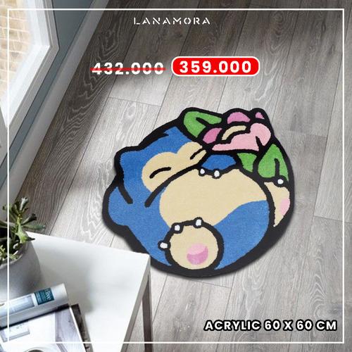 Jual Keset Kaki Handtuft Pokemon Snorlax 60x60 cm Handtuft Rugs ...