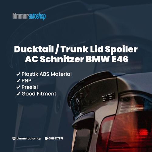 Jual Ducktail Trunk Lid BMW E46 ACS style Plastik Unpainted - Kota ...